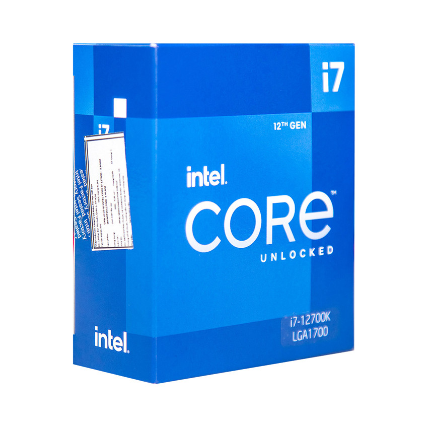 CPU Intel Core i7-12700KF (3.8GHz turbo up to 5.0Ghz, 12 nhân 20 luồng ...