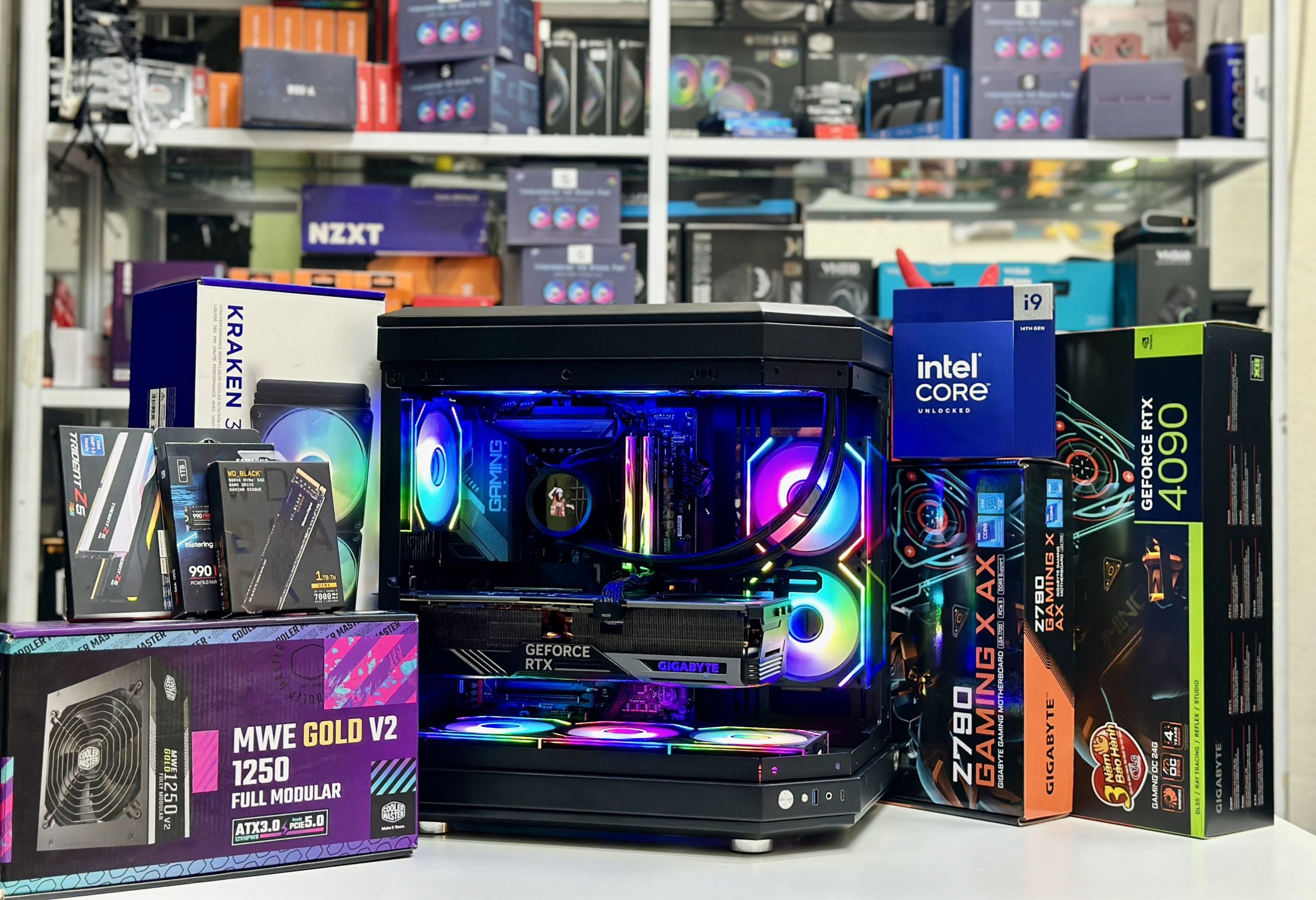 PC CUBI CORE i9 14900K , VGA 4090 , Ram 64Gb DDR5 Đồ Họa Gaming Cao Cấp ...